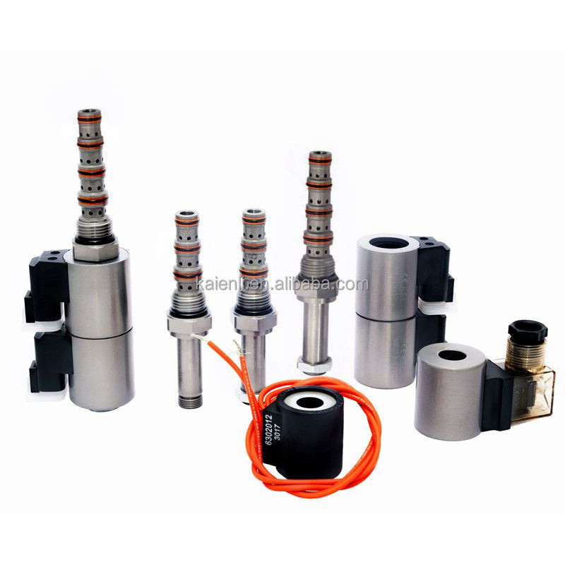 4 Way 3 Position Cartridge Solenoid Valve Threaded Spool Type Twin ...